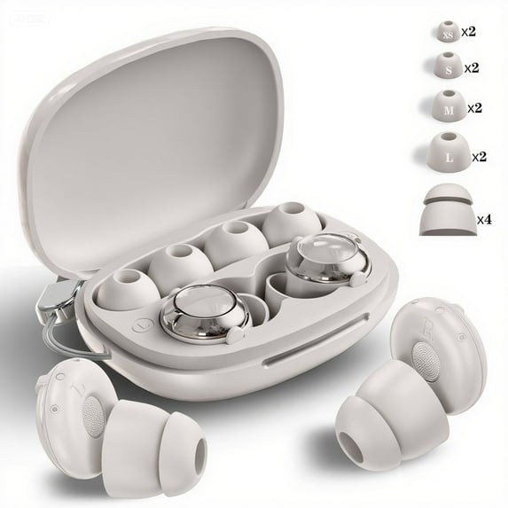 AuyeeSnc Ear Plugs for Sleeping, 50dB Noise Cancelling Earbuds with 8 ...